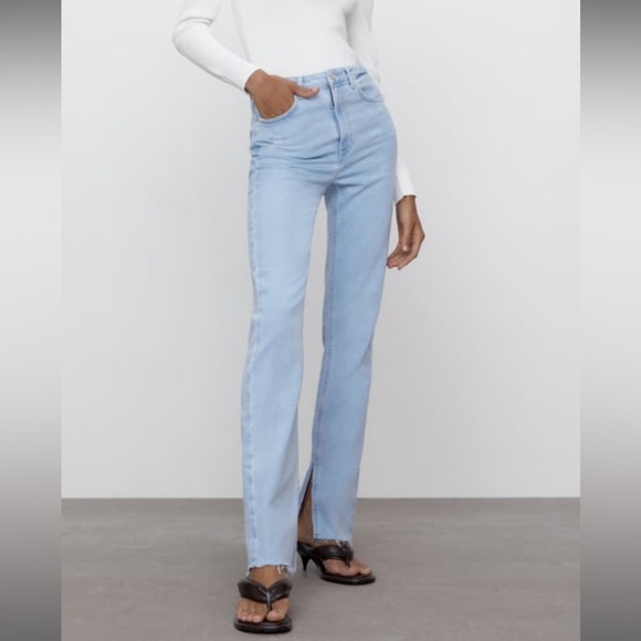 Zara | Jeans | Nwt Zara Split Hem Jeans | Poshmark
